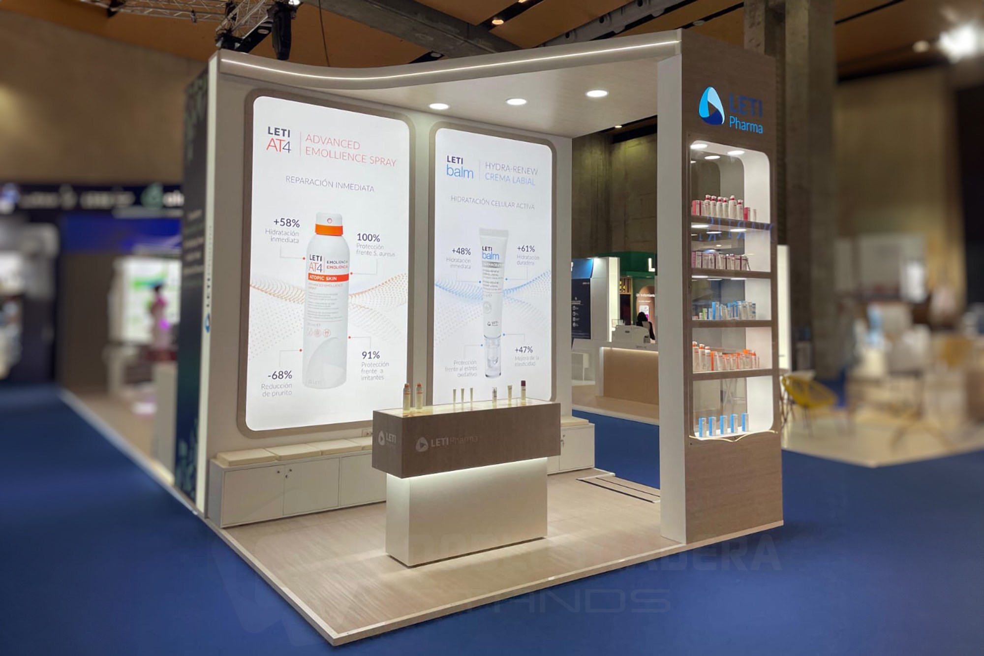 Diseño Stand LETI en congreso AEDV 2025 celebrado en Madrid